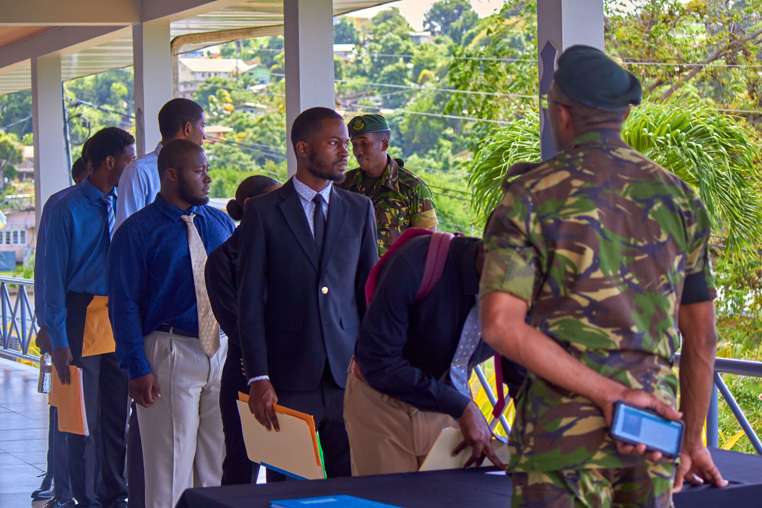 200 applicants turned up for the Tobago leg of the TT Defence Force ...