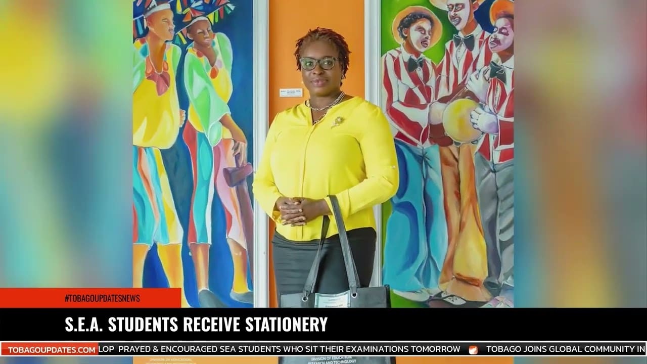 SEA Students Receive Stationery from DERTech - Tobago Updates