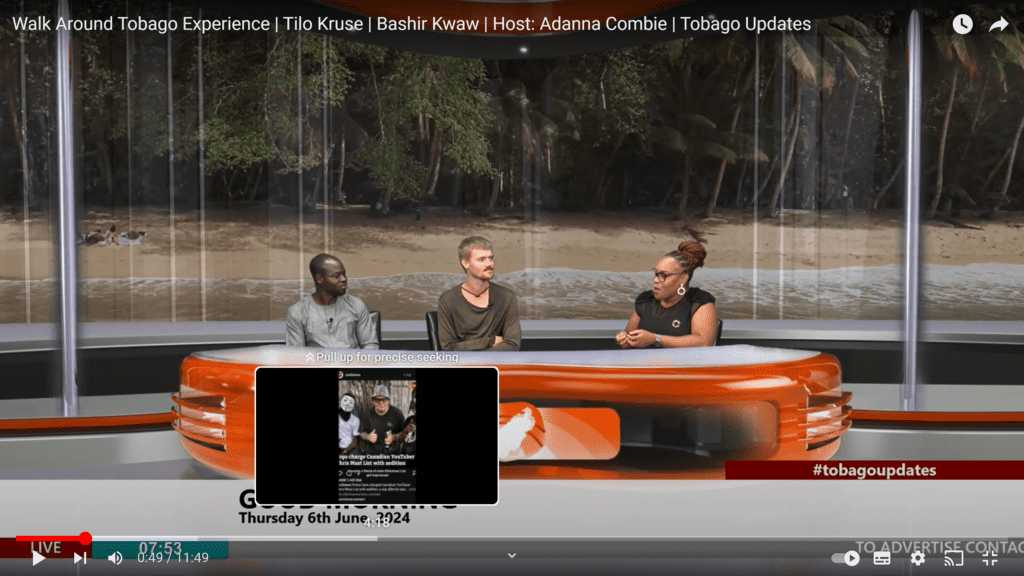 Walk Around Tobago Experience | Tilo Kruse | Bashir Kwaw | Host: Adanna ...
