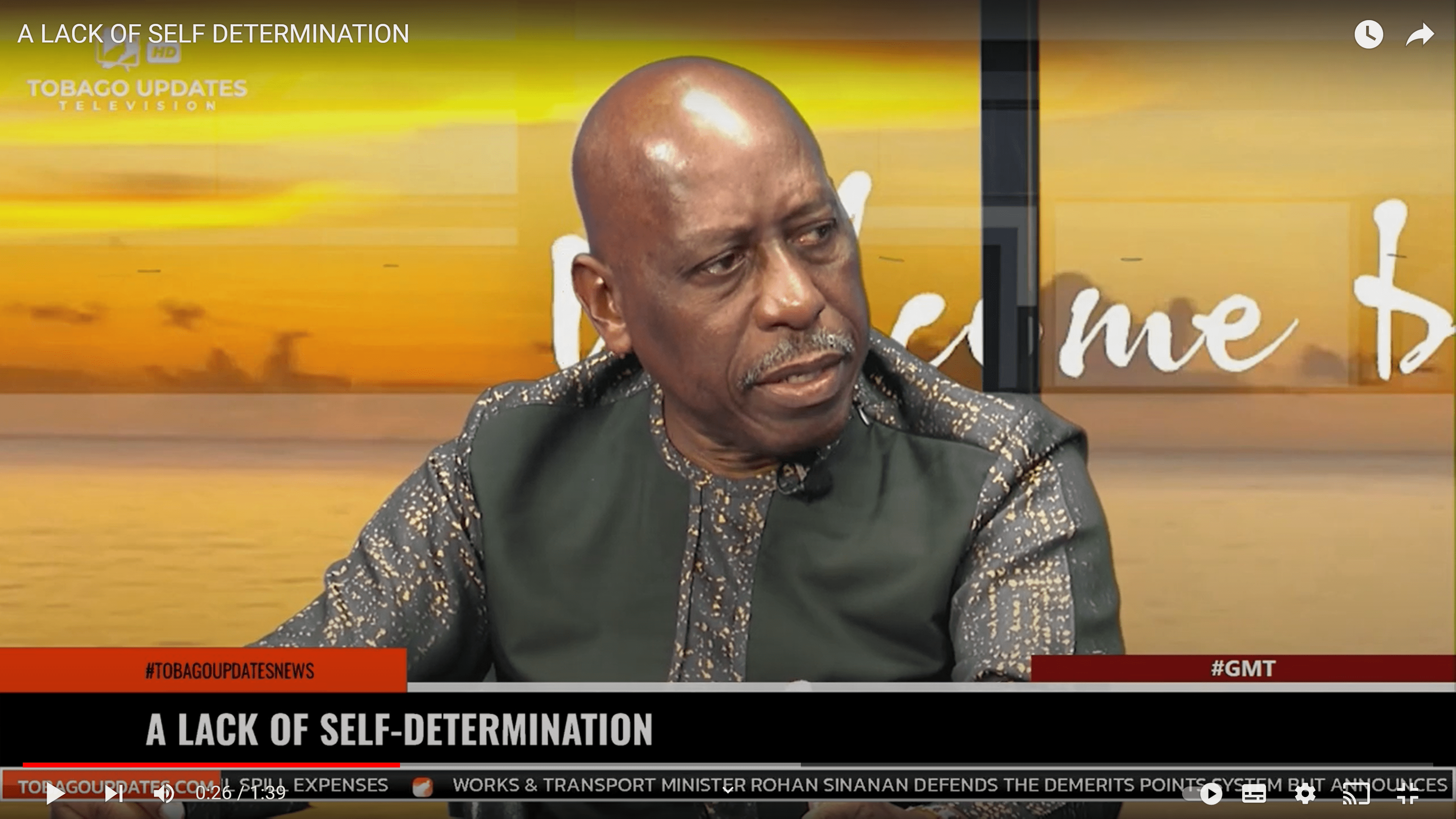 A lack of self-determination | Tobago Updates