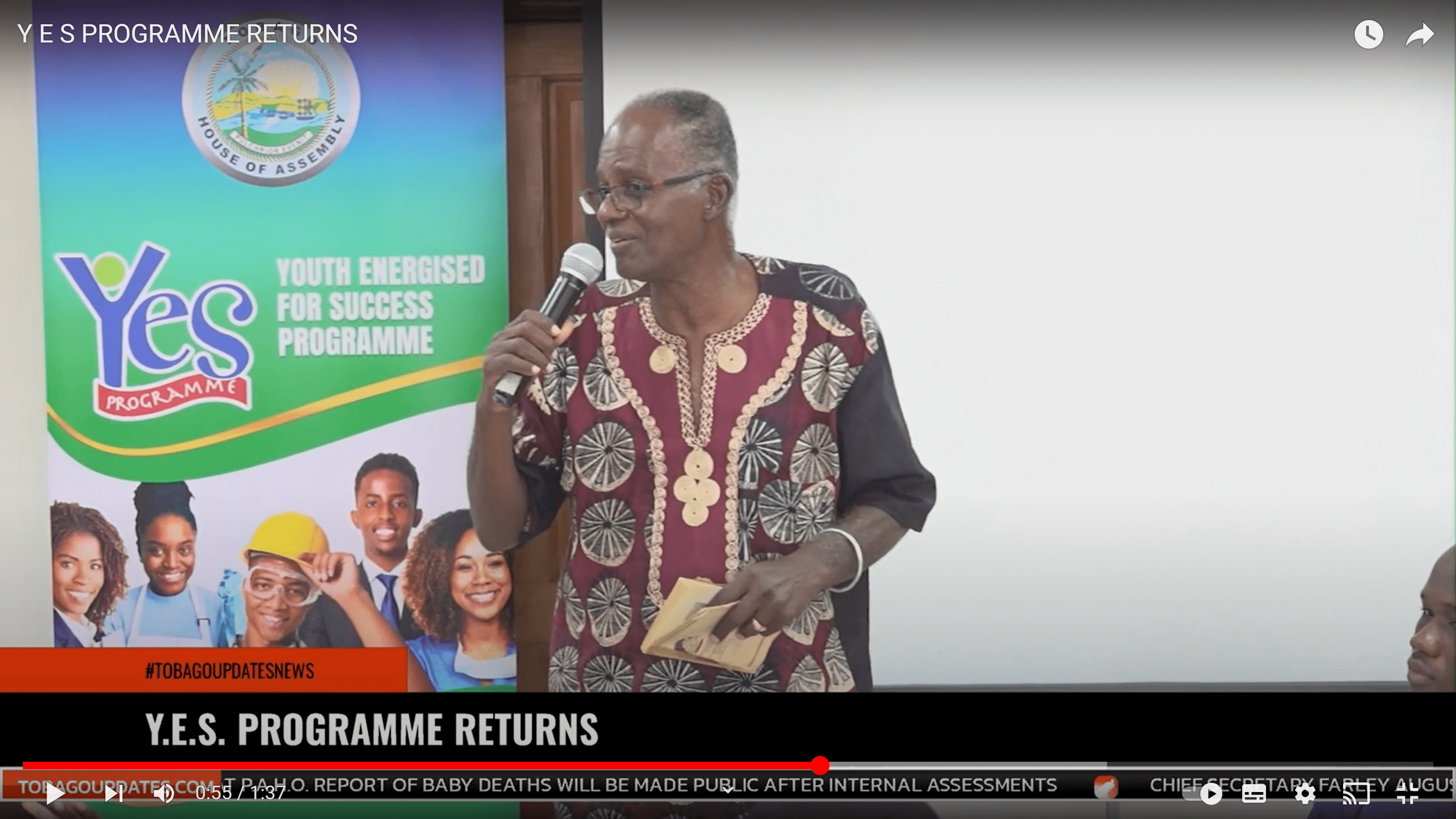 YES Programme returns | Tobago Updates