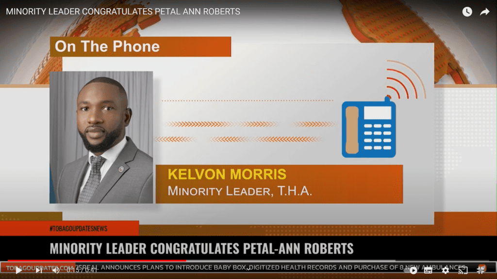 Minority Leader Kelvon Morris Congratulates Petal-Ann Roberts on New ...