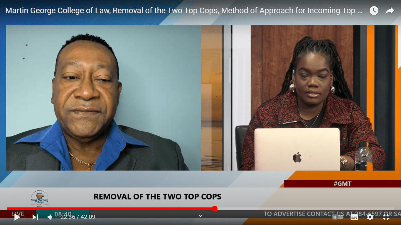 Martin George College of Law, Removal of the Two Top Cops, Method of ...
