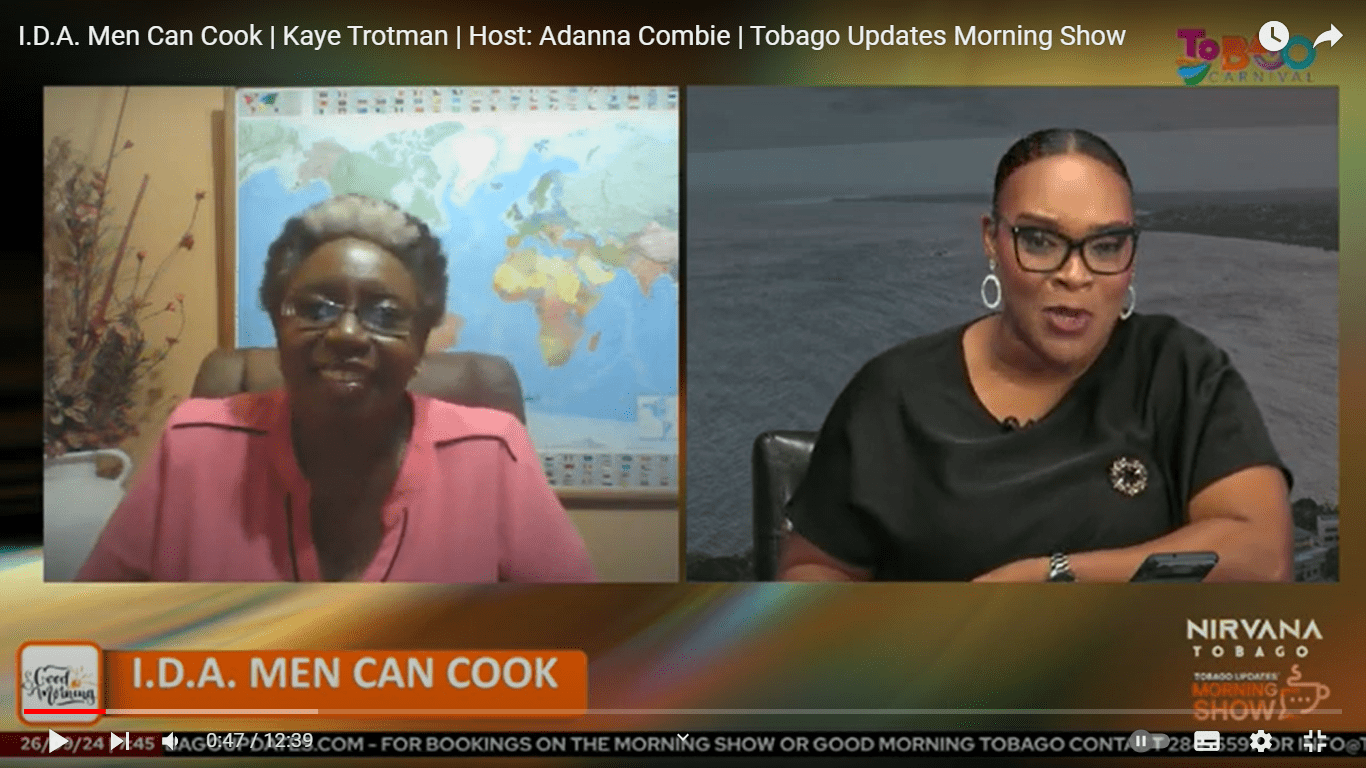 I.D.A. Men Can Cook | Kaye Trotman | Tobago Updates Morning Show ...