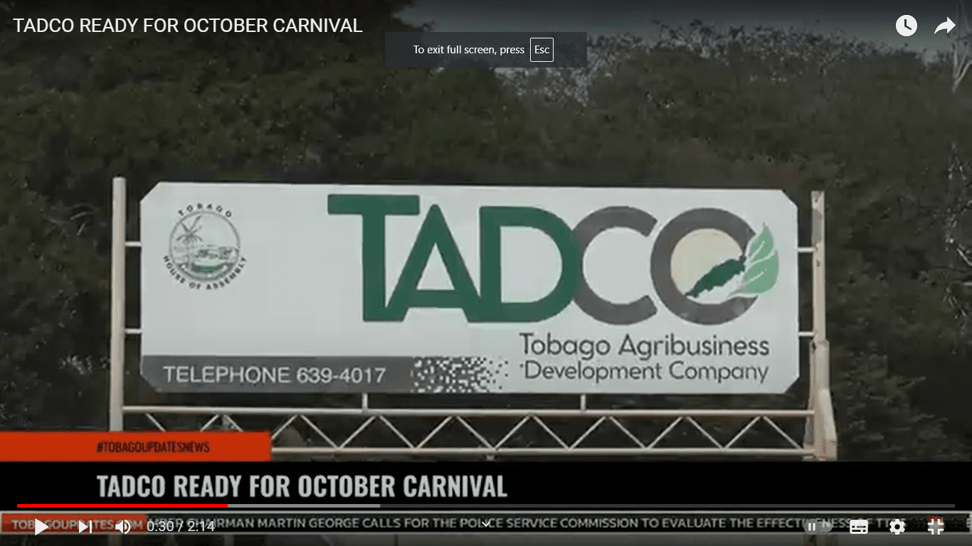 TADCO Ready for October Carnival: Agribusiness Company Prepared to Meet ...